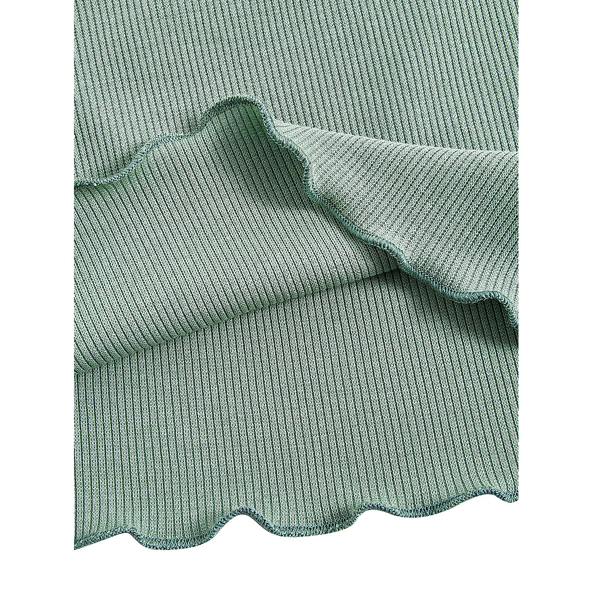 SweatyRocks Women's Leopard Sleeveless Lace Trim Spaghetti Strap Camisole Crop Tank Top Green L