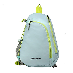 Eddie Bauer Ripstop 8L Shoulder Sling Pack with Padded Air-Mesh Adjustable Crossbody Strap, Light Aqua, One Size