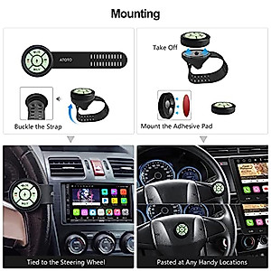 ATOTO AC-44F5 Watchband Style Wireless Remote Control with Luminous Buttons, Plug & Play - Only for ATOTO Car Stereos (SA102, A6Y, A6 KL, F7 & S8), Not Compatible with ATOTO A6 PF/ S8 Lite/S8 MS