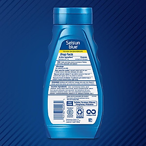 Selsun Blue Itchy Dry Scalp Anti-Dandruff Shampoo, 11 fl. oz., Extra-Hydrating Formula, Pyrithione Zinc 1%