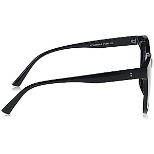 Vince Camuto womens Vc965 Chic UV Protective Studded Cat Eye Sunglasses Luxe Gifts for Women 61 mm, Black, mm US