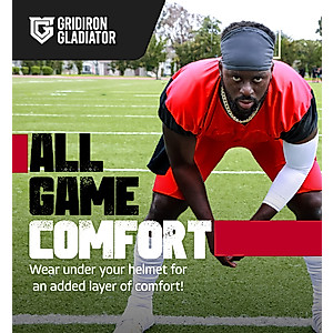 Gridiron Gladiator Skull Bandana - Men's Sports Headwrap for Workout and Football