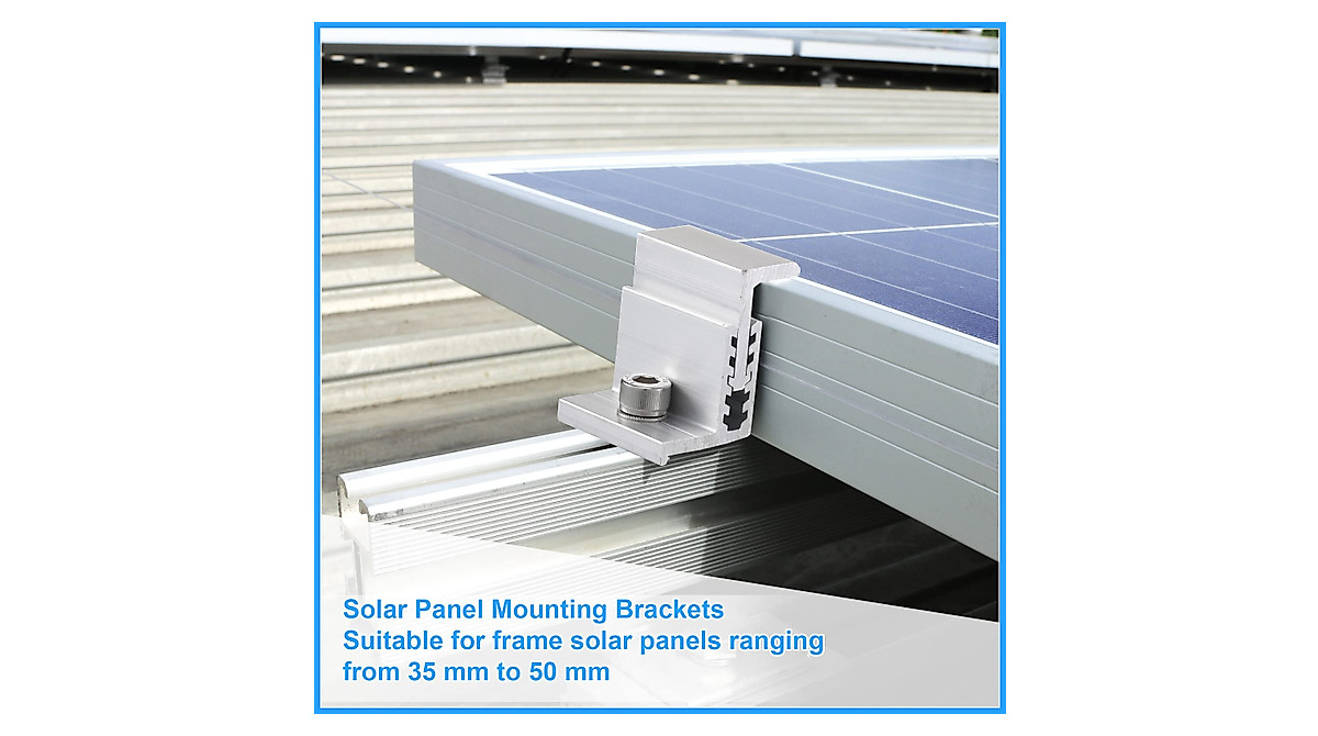 Zhengmy Solar End Clamps - Adjustable Mounting Brackets for Solar Panels