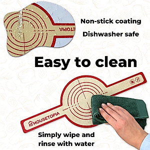 Silicone Baking Mat for Dutch Oven with Sourdough Beginner Kit — Dutch Oven Sling with Long Handles & Scoring Knife & Bread Recipes Book — Round 8.3 Inch