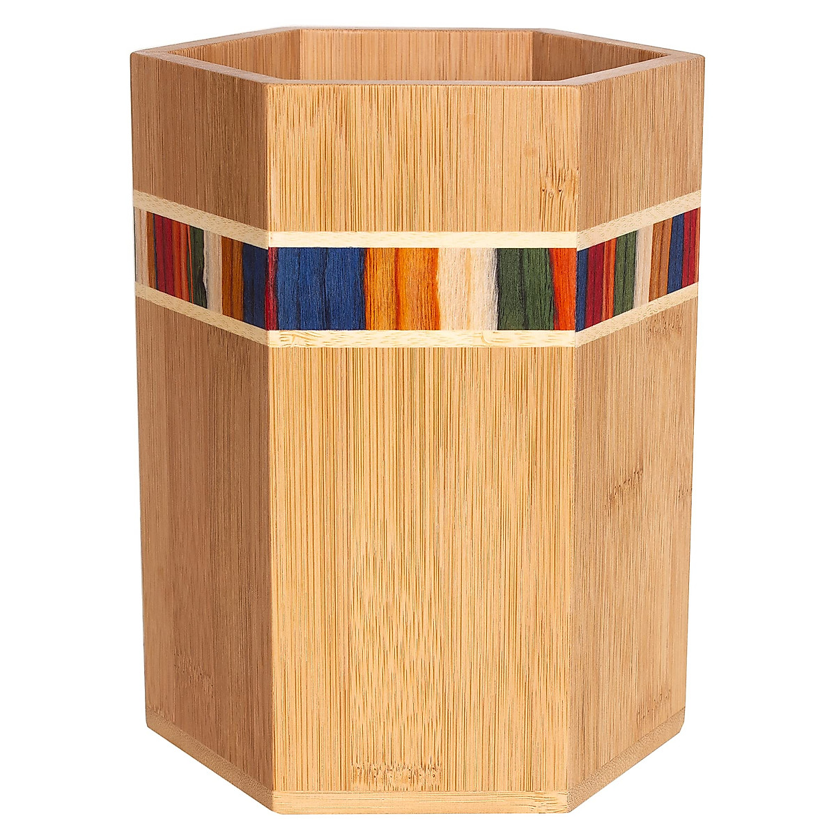 Totally Bamboo Baltique Marrakesh Collection Kitchen Utensil Holder, Large Cooking Utensil Crock for Countertop