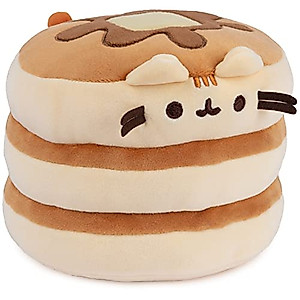 GUND Pusheen The Cat Pancake Squisheen Plush, Squishy Toy Stuffed Animal for Ages 8 and Up, Brown, 6”