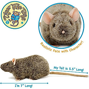 VIAHART Reuben The Rat - 7 Inch Stuffed Animal Plush Mouse - by Tiger Tale Toys