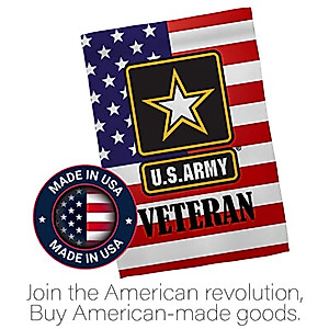 US Army American US Flag Home Decor Armed Forces Rangers Official Licensed United State Military Banner Wall Hanging Veteran Gifts Retire Yard Tapestry Decorative Cemetery Garden Rememberance Made in USA