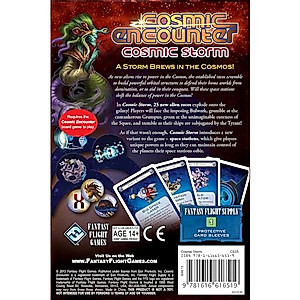 Cosmic Storm Board Game EXPANSION - Classic Strategy Game of Intergalactic Conquest for Kids and Adults, Ages 14+, 3-5 Players, 1-2 Hour Playtime, Made by Fantasy Flight Games