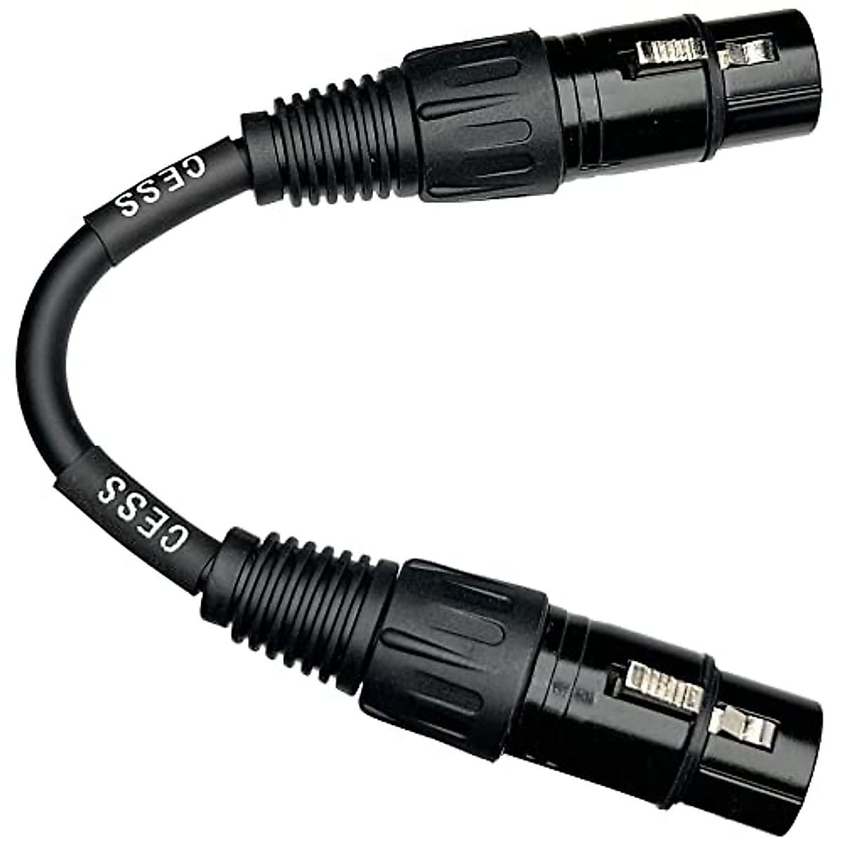 CESS-245-4i Balanced 4-Pin XLR Female to Female, Headphone Audio Coupling/Gender Change Cable, Single (4 Inches)