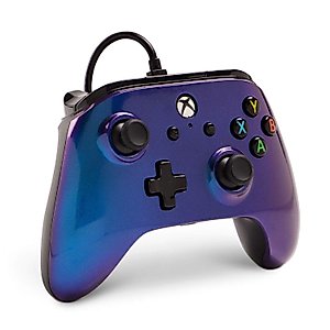 PowerA Enhanced Wired Controller for Xbox One - Cosmos Nebula, gamepad, wired video game controller, gaming controller, Xbox One, works with Xbox Series X|S