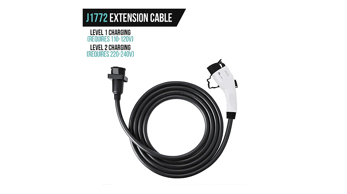 Lectron 40ft J1772 Extension Cable for EV Charging - Extend & Charge Safely