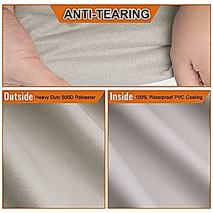 MR. COVER Pyramid Patio Heater Cover for Hiland, Outdoor Heater Cover Waterproof, Propane Heater Cover Heavy Duty with Zipper, 21W x 21D x 90H