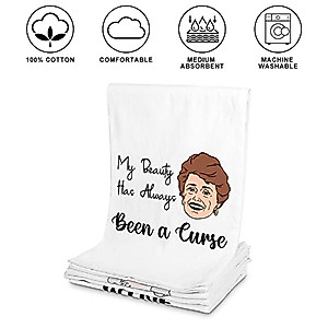 Homento Funny Kitchen Towels-Golden Inspired Gifts for Women,Golden Merchandise Towels Set,Funny Novelty Hand Towels for Girls Night-Unique Birthday Gift for Mom Best Friend,House Warming Gifts Idea