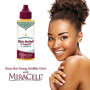 Miracell Skin Relief and Support, Apricot Kernel Oil, Coconut Oil, Sesame Oil Jojoba Oil, Avocado Oil, Camellia oil, Rosehip oil Vitamin E, Serum 2 oz