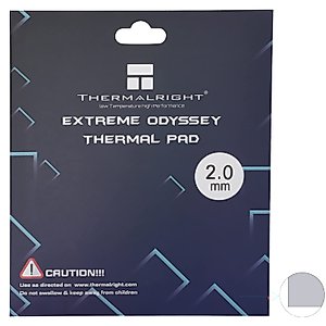 Thermalright Thermal Pad 12.8 W/mK Silicone Thermal Pads Non Conductive Heat Dissipation Silicone Pad for PC Laptop Heatsink/GPU/CPU/LED Graphics Card Silicone Grease Pad Multi-Size(120x120x2.0mm)