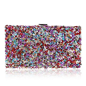 MXIAOXIA Diamonds Candy Evening Bag Summer Fashion Female Small Day Clutch Shoulder Chain Handbags Phone Key Wallets