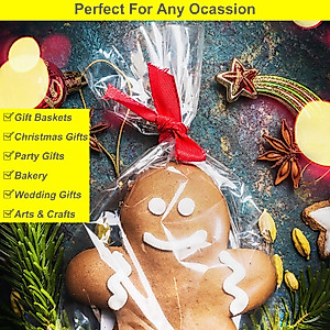 shanqian Clear Cellophane Wrap Roll (31.5 in x 200 ft), Cellophane Roll Clear Wrap Cellophane Bags, Clear Wrapping Paper to Wrap Gift Baskets Cellophane Basket Wrap Gift Wrap