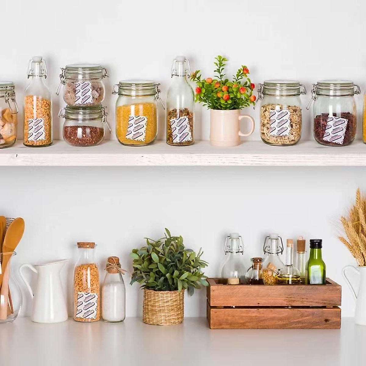 400cc X 100 count Oxygen Absorbers - 10 packs individually vacuumed and sealed in 10 Food grade packets For Long Term Food Storage.