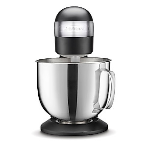 Cuisinart Stand Mixer, 12 Speed, 5.5 Quart Stainless Steel Bowl, Chef’s Whisk, Mixing Paddle, Dough Hook, Splash Guard w/ Pour Spout, Poppy Seed, SM-50PS