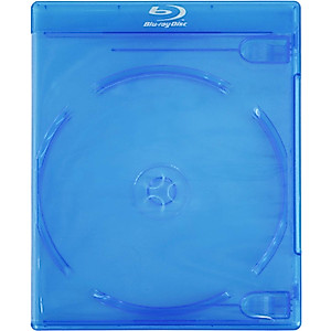 (100) Empty Standard DOUBLE Blue Replacement Boxes / Cases for Blu-Ray Disc Movies #BR2R12BL