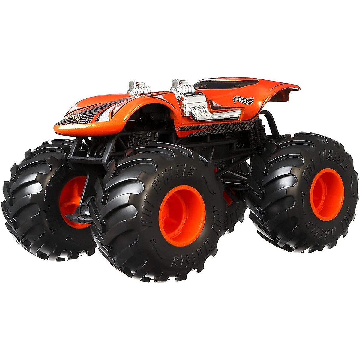 Hot Wheels Monster Trucks Twin Mill die-cast 1:24 Scale Vehicle with Giant Wheels for Kids Age 3 to 8 Years Old Great Gift Toy Trucks Large Scales