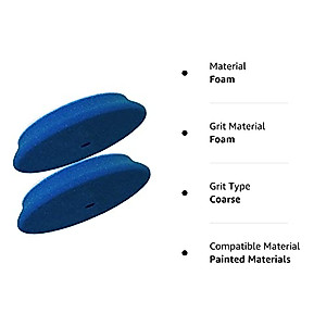 RUPES D-A Coarse High Performance Coarse Cutting Foam Pad 2-Pack (4" Face, 3" Backing)