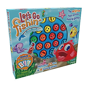Pressman 58 Let's Go Fishin' Combo Game, Includes Go Fish Card Game