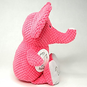 Glory To Dog Eunice The Elephant Large Plush Pink Dog Toy