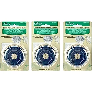 Clover 625 Dome Threaded Needle Case (3 Pack)