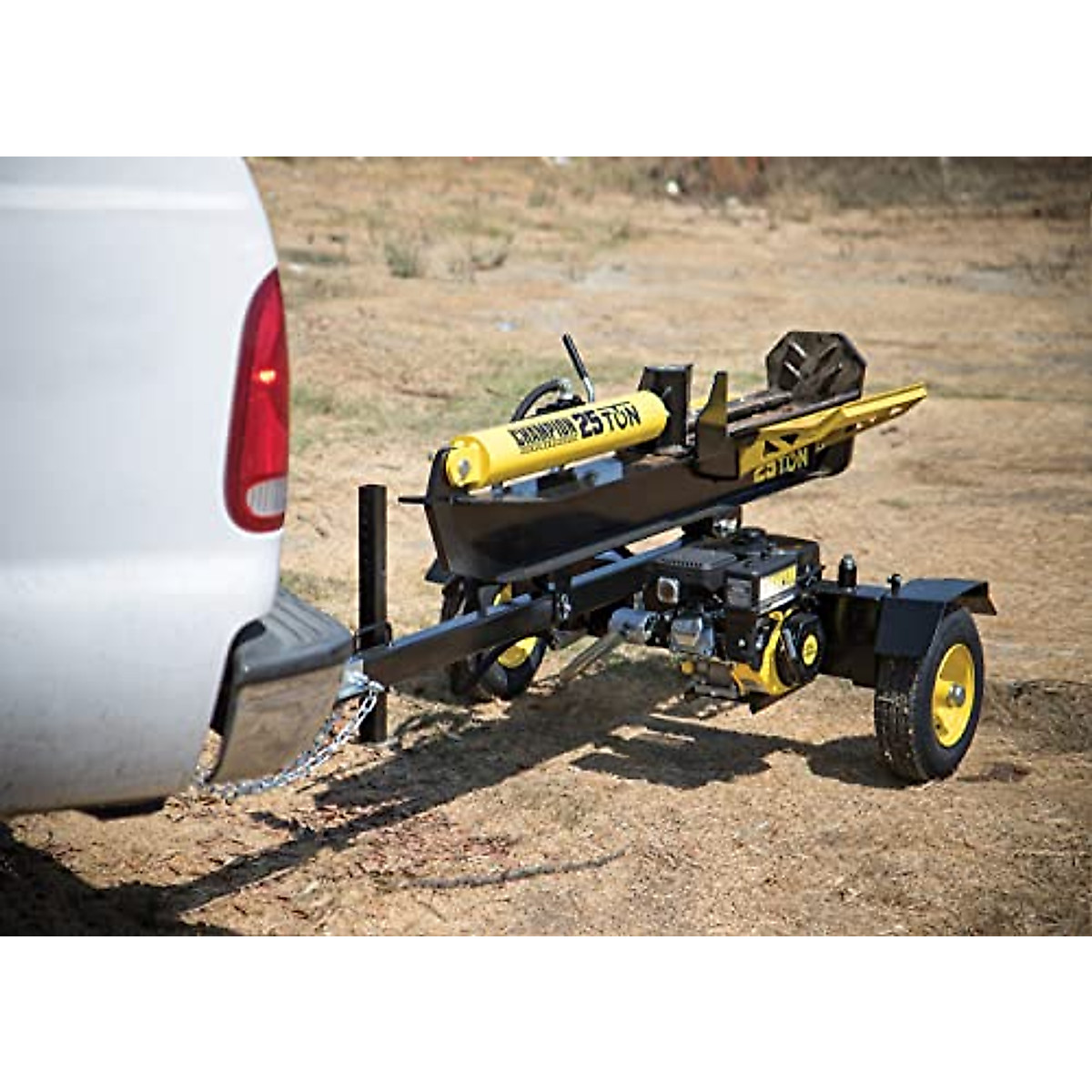 Champion Power Equipment 100326-1 25-Ton Horizontal/Vertical Full Beam Gas Log Splitter, Black