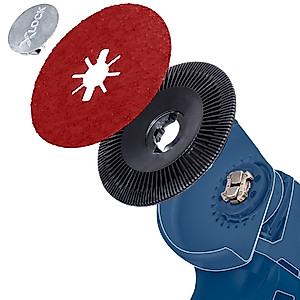 Bosch Professional Fibre Sanding Discs Expert (for Metal, X-LOCK, R444, Diameter 125 mm, Grit Size 80, Bore Diameter: 22.23 mm)