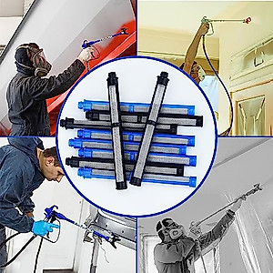 Airless Spray Gun Filter 287032 and 287033 Compatible with Suitable for Spray Gun Contractor II and FTx II Latex 60 Mesh 10pcs and 100 Mesh 10pcs(20 PCS)
