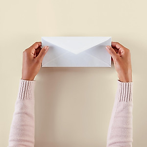 Amazon Basics #10 Security Tinted Business Envelopes, Moisture Sealed, 4-1/8 x 9-1/2 Inch - Pack of 500, White