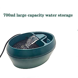 Qiulogfen Reptile Chameleon Tavern Waterer with Pump to simulate Outdoor Live Water Waterfall with Suspended Feeding Basin, Suitable for Amphibians, Lizards, Turtles, Snakes, Spiders, Frogs, Geckos