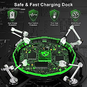 Ukor Fast Charging 4 x 2000mAh Rechargeable Battery Pack with Charger for Xbox Controller Rechargeable Batteries Xbox Accessories for Xbox One/Xbox Series X|S Xbox One S/Xbox One X/Xbox One Elite