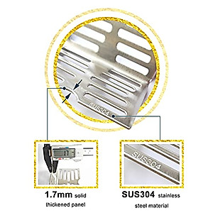 Floor drain Corner Stainless Steel Side Drain Floor Balcony Wall L-Shaped Horizontal Drainage Anti-Corrosion Rust Wear Durable Metal Material