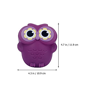 SOLUSTRE 3 Pcs Owl Gloves Microwave Oven Mitt Insulation Pads Mit BBQ Baking Gloves Cute Food Mitten Anti- Skid Silicone Pot Holders Oven Mitts Mini Pinch Purple