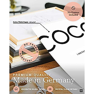 Heimlich Motivational Wall Art UNFRAMED Set of 4 Motivational Poster | Positive Quotes Wall Decor for Minimalist Wall Art & Inspirational Wall Art Set of | 4 Wall Prints, Coco, 4X [11x17]