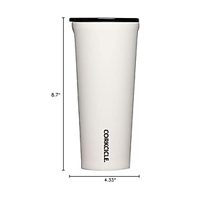 Corkcicle Classic Triple Insulated Coffee Mug with Lid, Dune, 24 oz – Stainless Steel Travel Tumbler Keeps Beverages Cold 9+hrs, Hot 3hrs – Cupholder Friendly Travel Coffee Tumbler