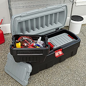 Rubbermaid ActionPacker️ 48 Gal with 8 Gal Containers Nested, Lockable Storage Bins, Industrial, Rugged Storage Container Bundle with Lids