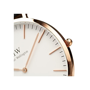 Daniel Wellington Classic Sheffield 40mm Men's Watch, DW Classic Leather Rose Gold Watch for Men