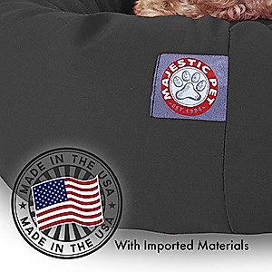 Majestic Pet 52 inch Gray Bagel Dog Bed Products