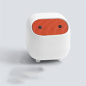 CZDYUF Cartoon Cute Ninja Tabletop Trash Can Home Lazy Mini Double Clashing Press Trash Can with Lid Garbage Bin Desk Trash Can ( Color : OneColor , Size : As The Picture Shows )