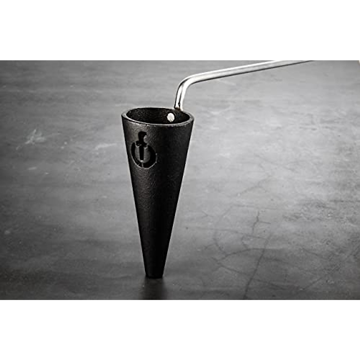 Forged Churrasco Flambadou, Cast Iron, Olive Wood