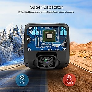 NEZINI Car Dash Cam, Dashboard Camera Recorder with 32GB Memory Card, FHD 1080P, 3" LCD Screen, Driving Recorder with Sony Video Sensor, Parking Mode, 150° Angle, Loop Recording, Night Vision, WDR