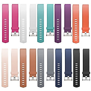 Band for Fitbit Charge 2, 5-Pack, 10-Pack, Replacement Sport Fitness Accessory Band for Fitbit Charge 2 (Small-10pack)