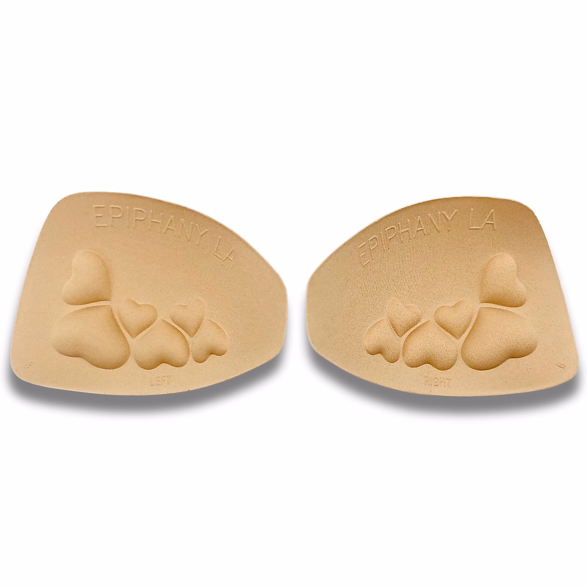 Epiphany LA Women's Strapless Style Push-up Padding Inserts for Swimsuits, Sports Bras, and Clothing (C-Cup (1 Pair))