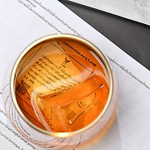 Clear Ice Cube Tray Silicone - Crystal Clear 2 Inch Ice Cube Maker,10 Large Ice Cubes Mold for Whiskey and Cocktail