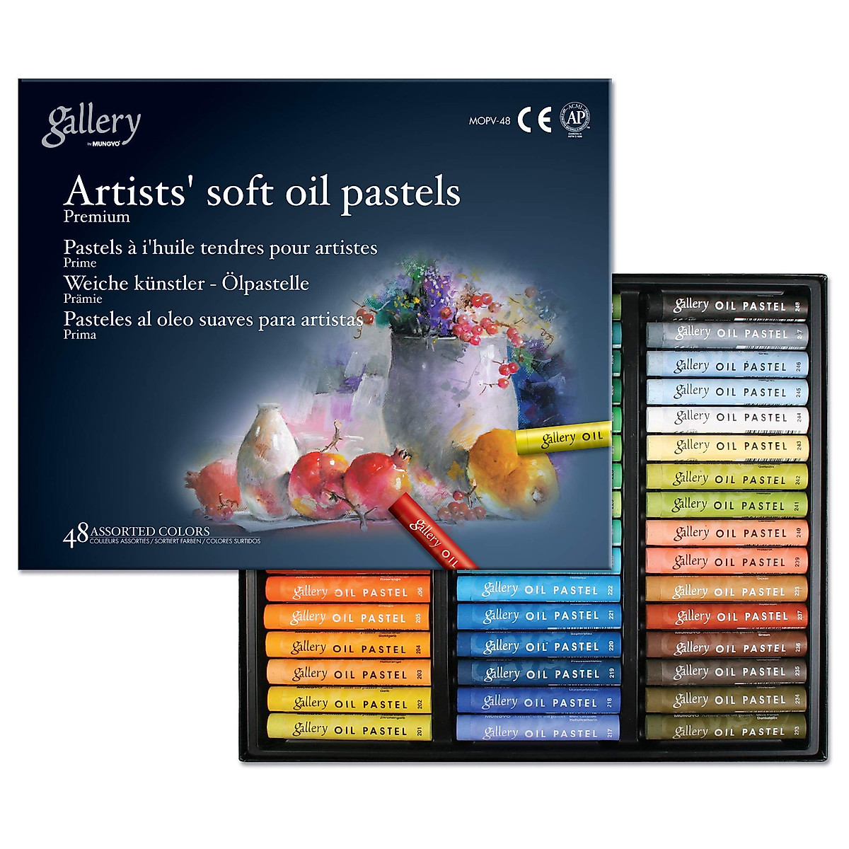 Mungyo Gallery Soft Oil Pastels Set of 48 - Assorted Colors